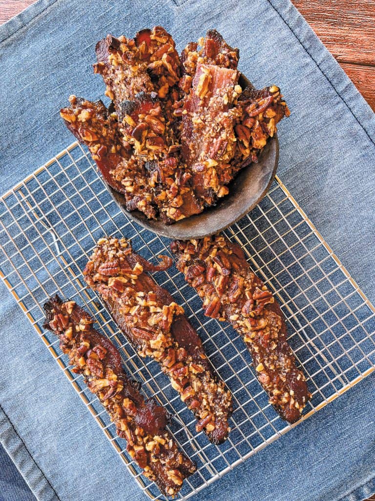 Maple Pecan-Crusted Bacon - Edible New Mexico